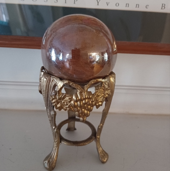Unbranded | Accents | Elegant Brass Ornate Accent Stand Brass Grape ...